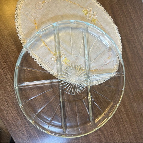 Dining | Vintage Mcm Starburst 5 Part Divided 1 Round Serving Platter ...